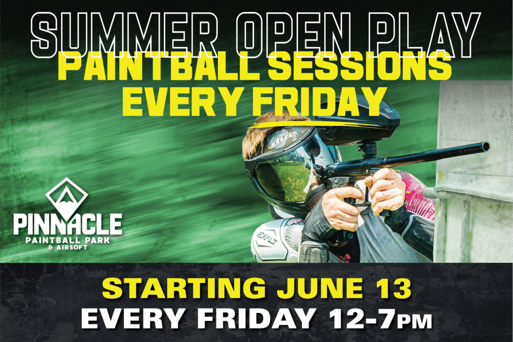 Paintball Summer Open Play Sessions 2025 - Pinnacle Paintball Park